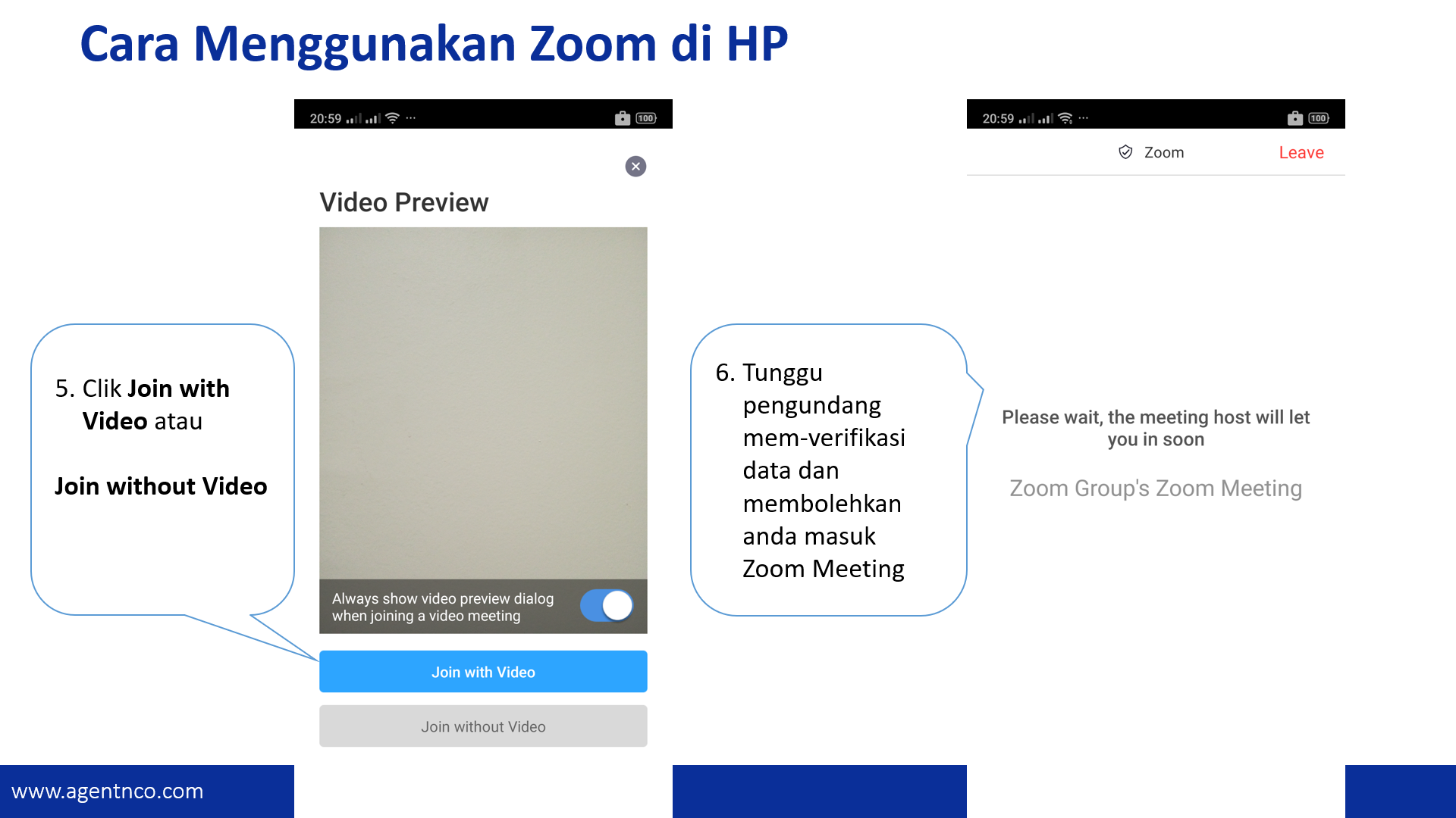 Cara Menggunakan Zoom Meeting untuk Peserta - Agent and Co