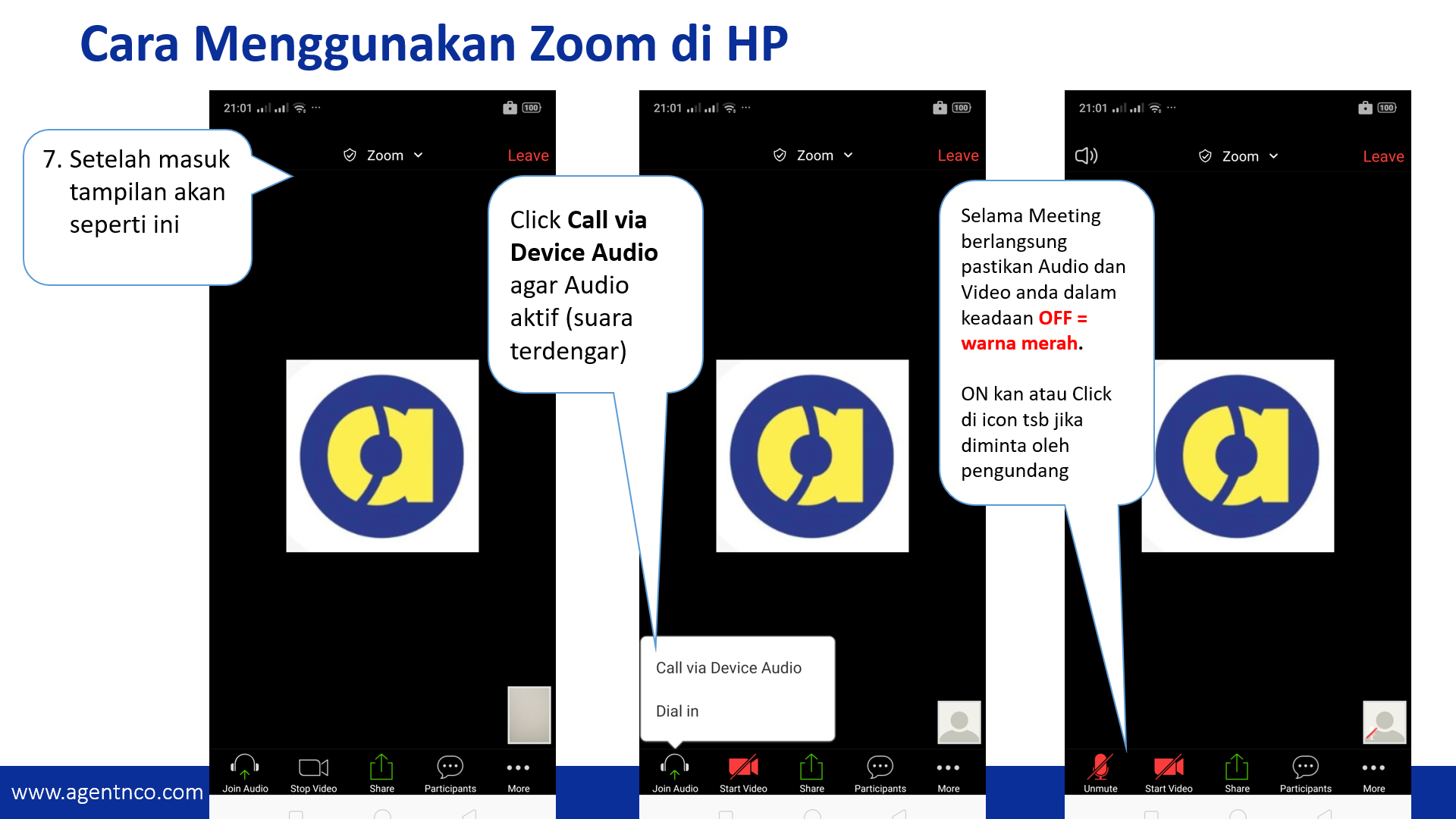 Cara Menggunakan Zoom Meeting untuk Peserta - Agent and Co